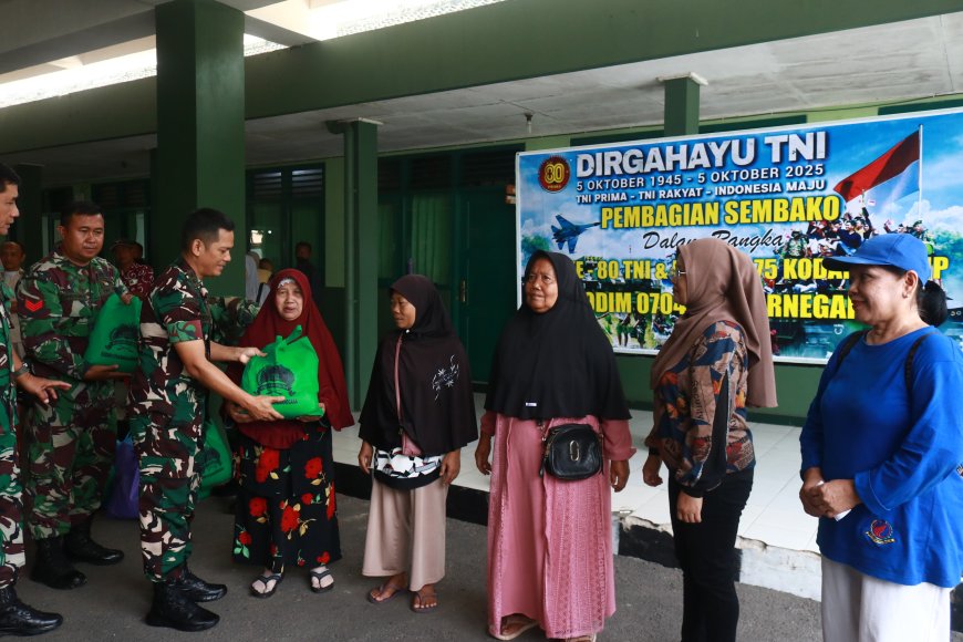 Karya Bakti TNI Prima Meriahkan HUT TNI ke-80 - KODIM0704 - News Magazine